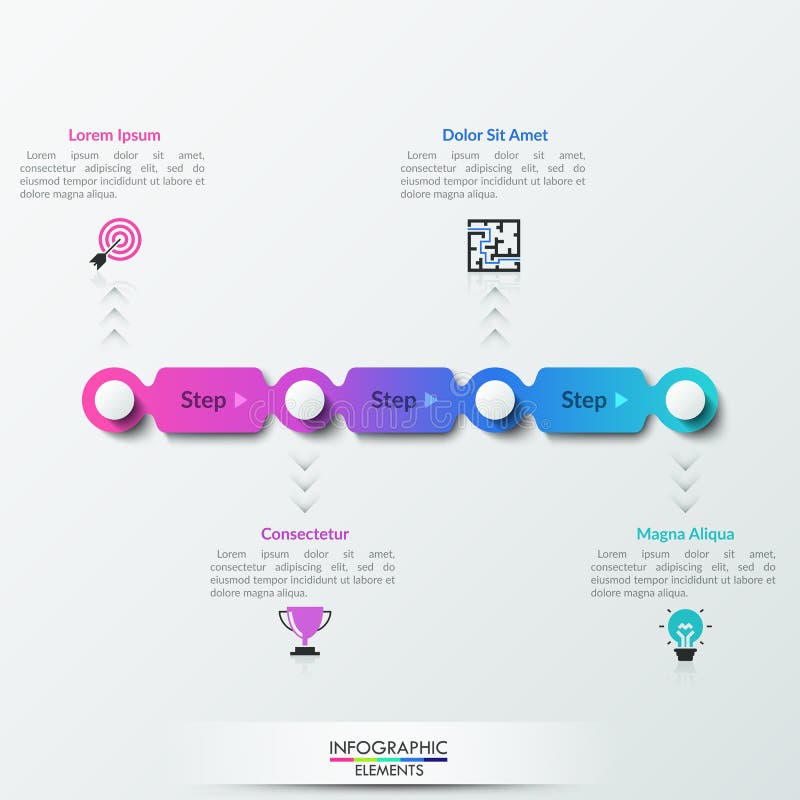 Modern Infographic Design Template Stock Vector - Illustration of ...