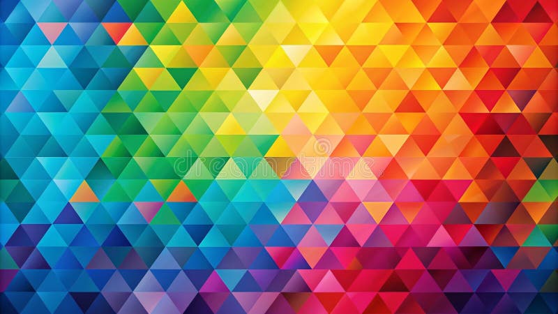 Gradient Colored Triangle Abstract Background Multicolor Geometric ...