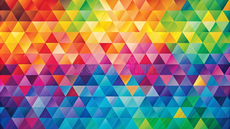 Gradient Colored Triangle Abstract Background Multicolor Geometric ...