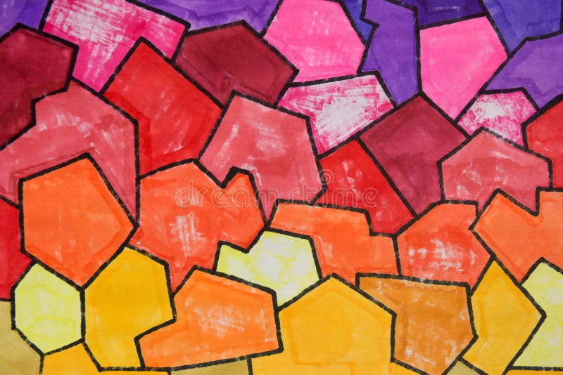 Gradient Colorful Background. Abstract Marker Texture. Stock Image ...