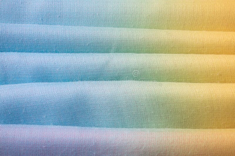 Gradient Yellow Blue Pink and Green Fabric Background Texture. Stock ...