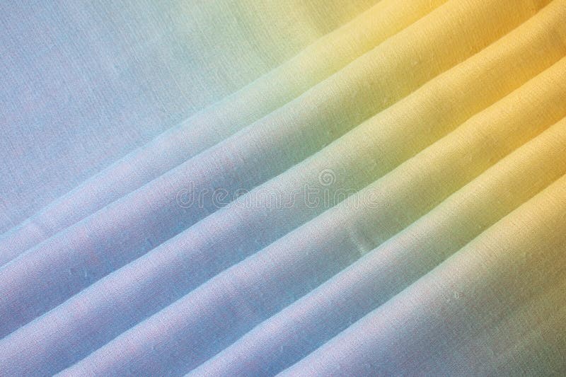 Gradient Yellow Blue Pink and Green Fabric Background Texture. Stock ...