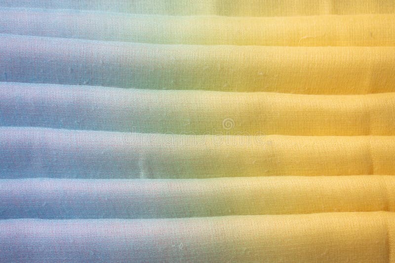 Gradient Yellow Blue Pink and Green Fabric Background Texture. Stock ...