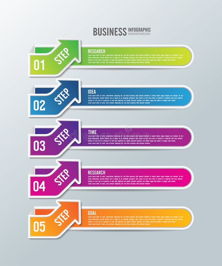 Gradient Colorful Infographic Business Element Design Stock Vector - Illustration of idea, data ...