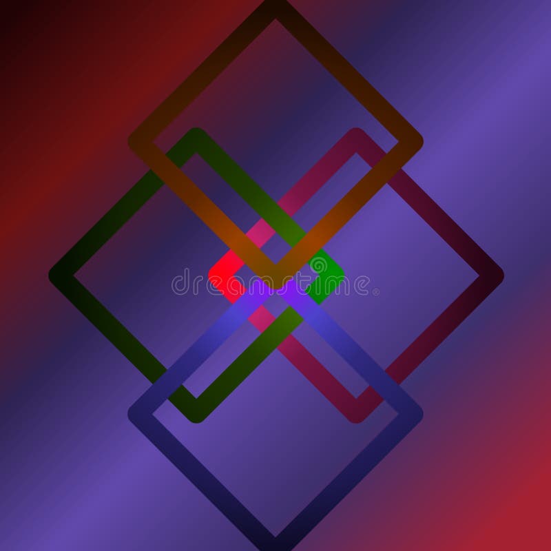 Gradient Colors and Box Logos Stock Illustration - Illustration of ...