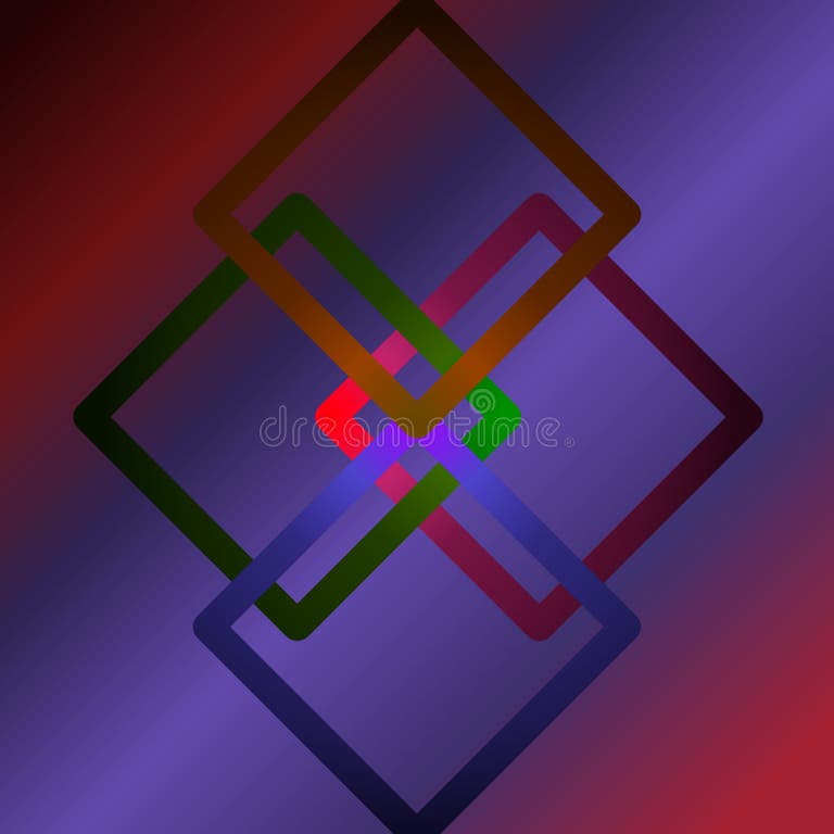 Gradient Colors and Box Logos Stock Illustration - Illustration of ...