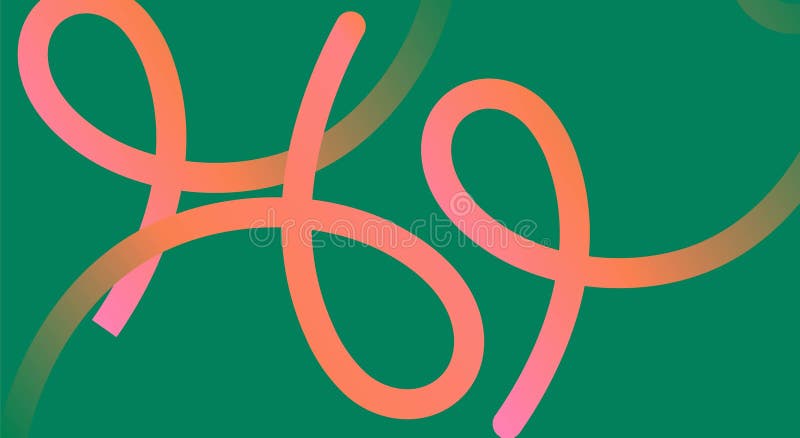 Gradient Colors Lines with Smooth Shapes Pattern Abstract Vector Design ...