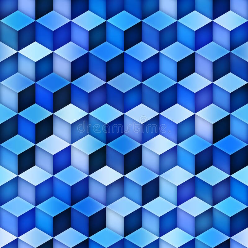 Gradient Cubes Tiling. Seamless Multicolor Pattern Stock Illustration ...