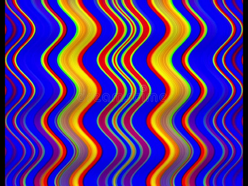 Gradient Curve Waves Flowing. Abstract 3d Background. Seamless Looping ...