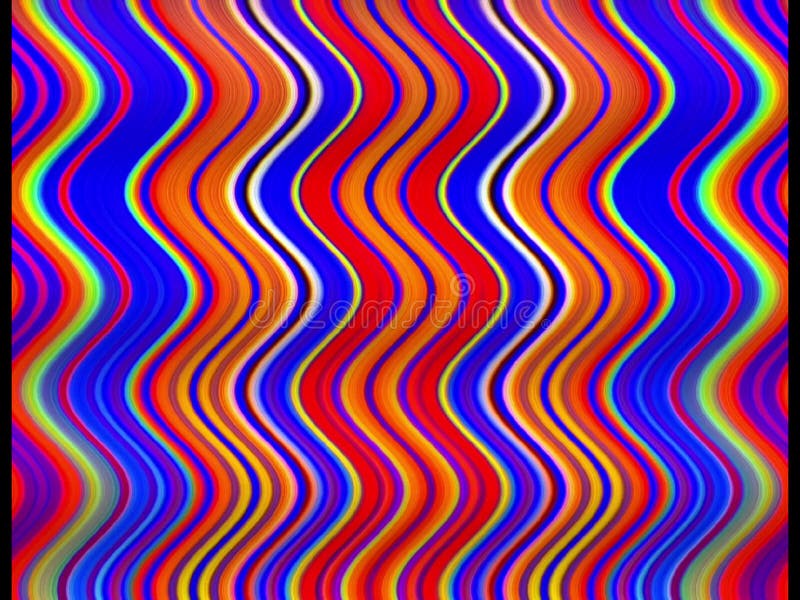 Gradient Curve Waves Flowing. Abstract 3d Background. Seamless Looping ...