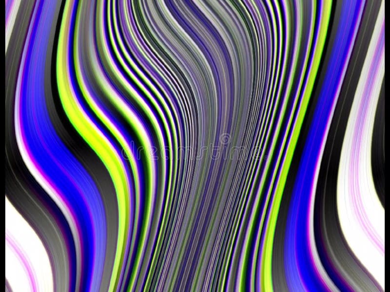 Gradient Curve Waves Flowing. Abstract 3d Background. Seamless Looping ...