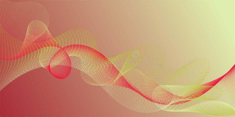 Gradient Curves Flow Effect Illusion Fancy Background. Stock Vector ...