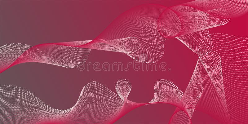 Gradient Curves Flow Effect Illusion Fancy Background. Stock Vector ...