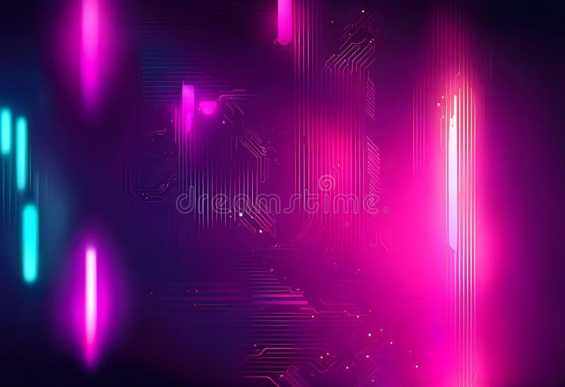 Gradient Cyberpunk Light Effect Stock Illustration - Illustration of ...