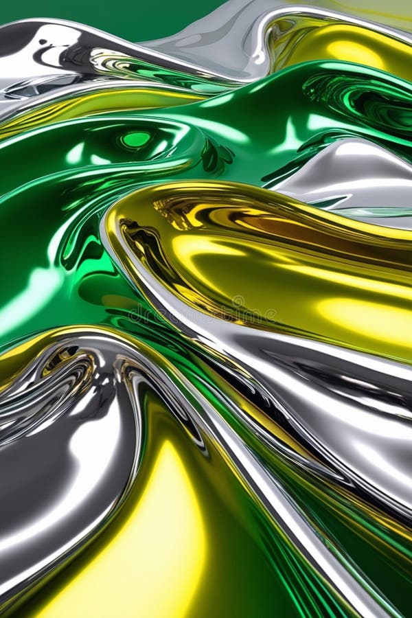 Chrome Liquid Abstract Background Jpg Stock Illustration - Illustration ...