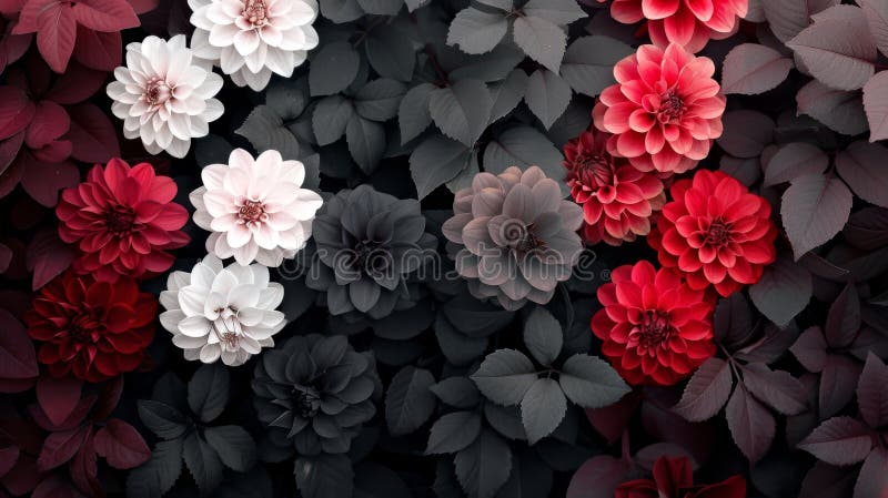 Gradient of Dahlia Flowers stock image. Image of texture - 316045753