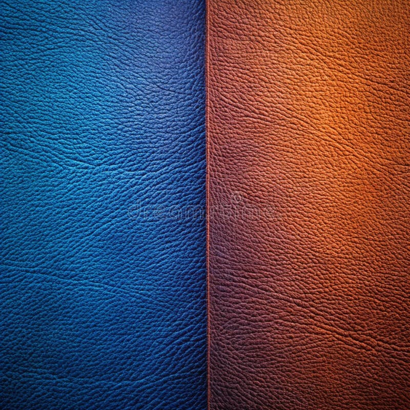 Suede Dark Blue Leather. Genuine Leather Material. Colorful Background ...
