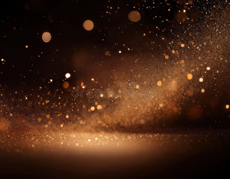 Gradient of Deep Espresso Brown Fading into Black. Elegant Gold Dust ...