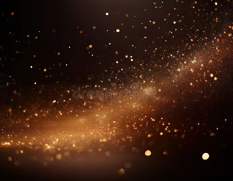 Gradient of Deep Espresso Brown Fading into Black. Elegant Gold Dust ...