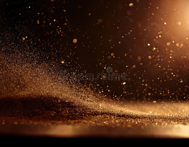 Gradient of Deep Espresso Brown Fading into Black. Elegant Gold Dust ...