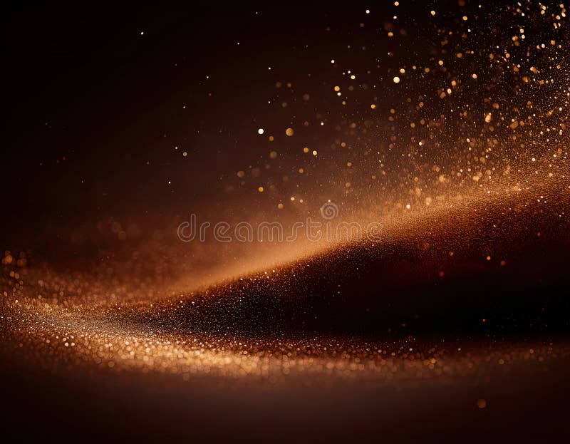 Gradient of Deep Espresso Brown Fading into Black. Elegant Gold Dust ...