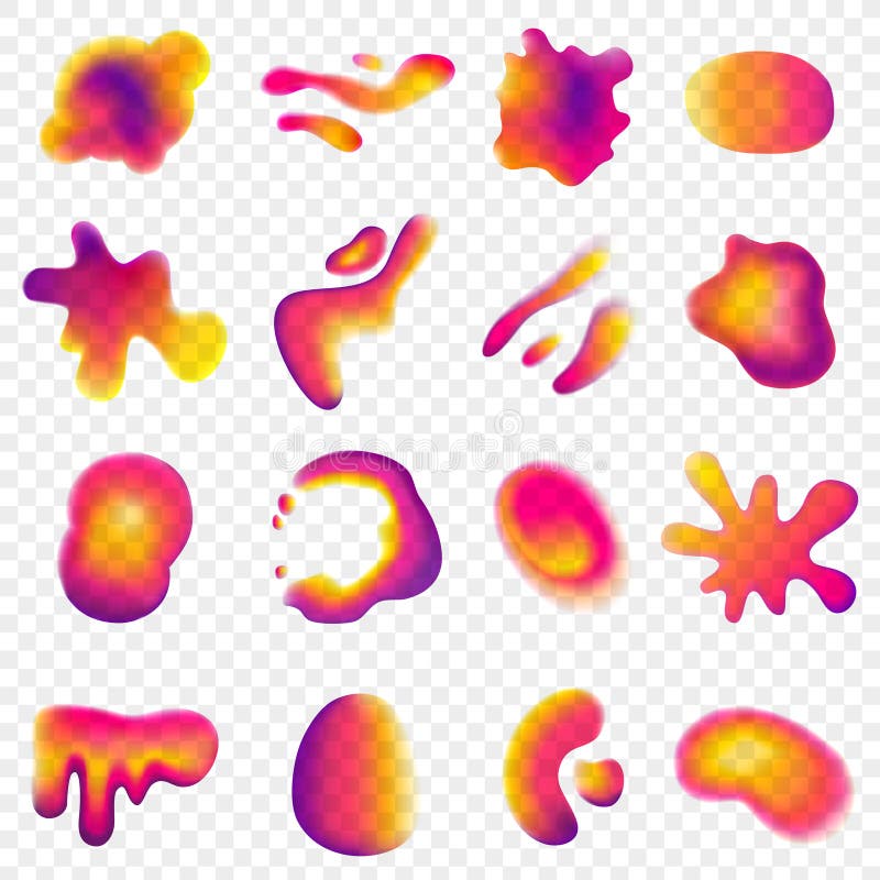 Gradient Design Elements Set Stock Vector - Illustration of isolated ...