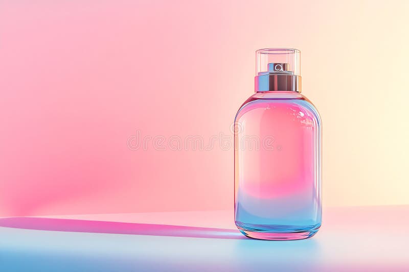 Gradient Design Perfume Bottle Stock Photo - Image of light, interior ...