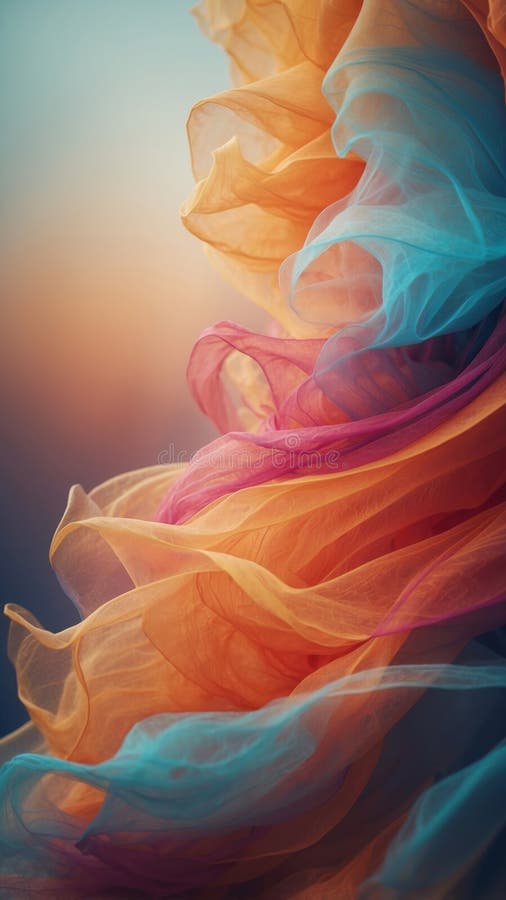 Gradient Diffuse Wind Background with Festive Colors. Stock ...