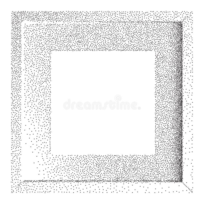 Gradient Dot Frame Texture Background, Noise Grainy Square Frames ...
