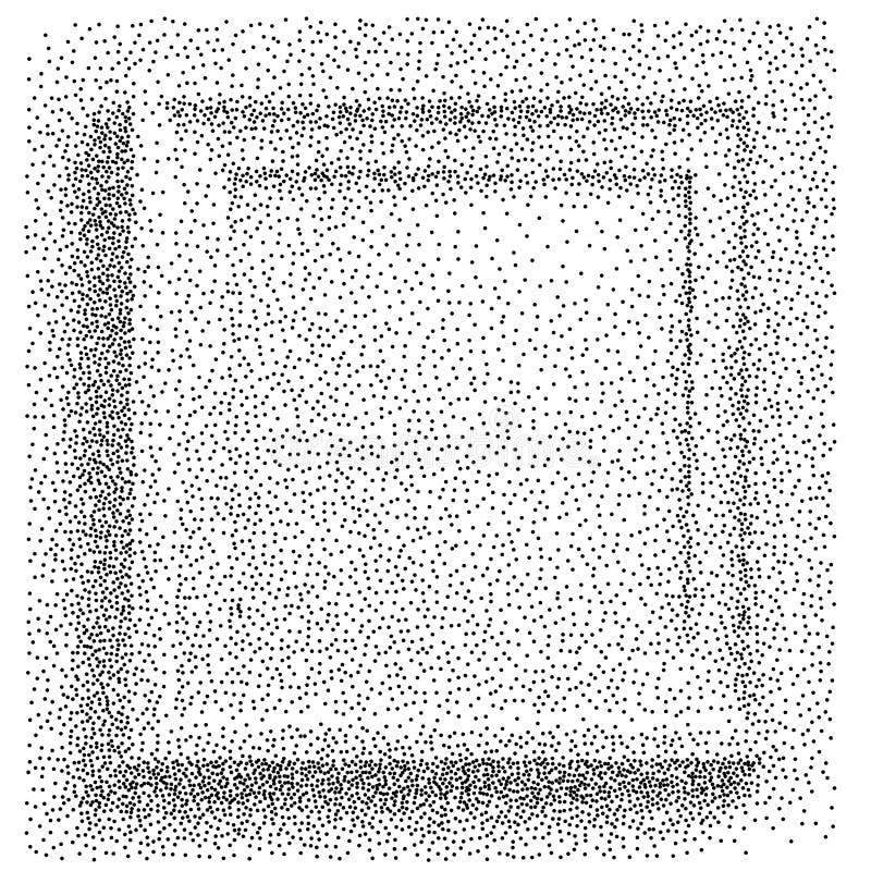 Gradient Dot Frame Texture Background, Noise Grainy Square Frames ...