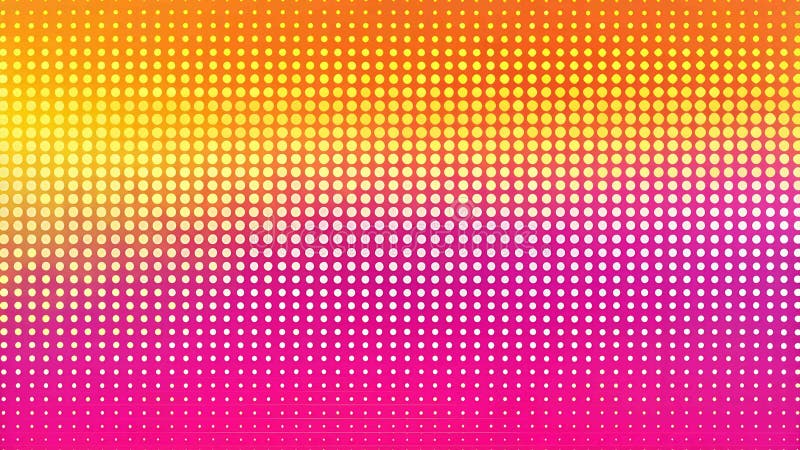 Gradient Dotted Pattern in Yellow, Orange, and Pink Stock Illustration ...