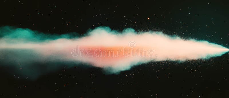 Gradient Dust Density Overlay Texture on a Black Background with Smooth ...