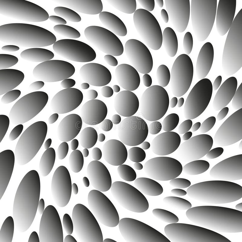 Gradient Ellipse Pattern. Soft Gray Form. Abstract Floating Shapes ...