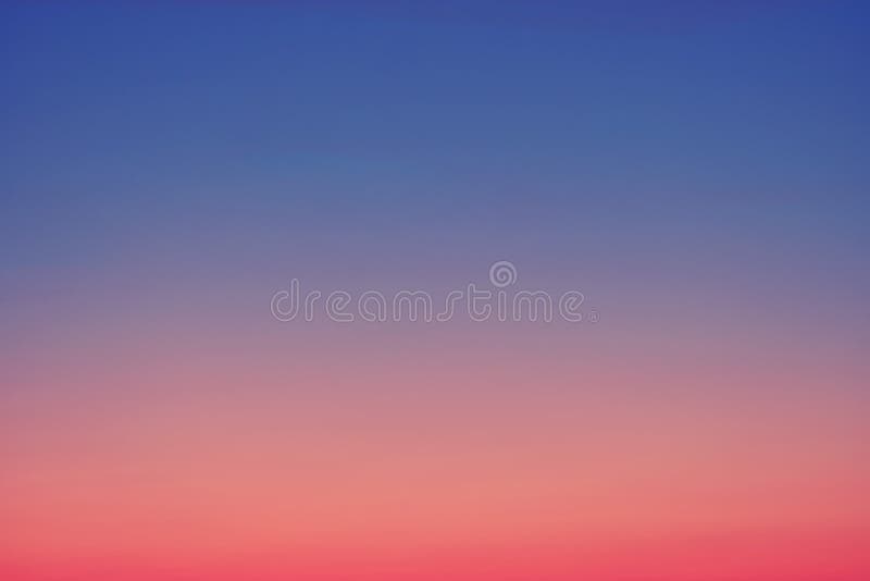 Gradient Evening Sky with Colors from Blue To Red Stock Photo - Image ...