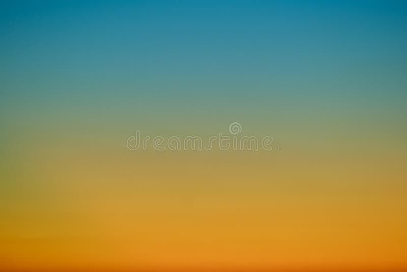 Gradient on the Evening Sky Yellow Blue Color, Beautiful Copy Space Bac ...