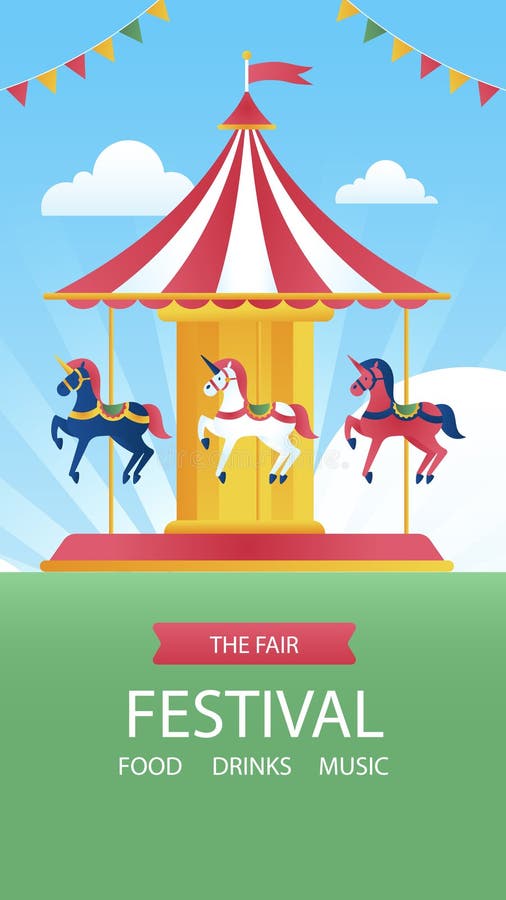 Gradient Fair Celebration Stories Set Vector Illustration Stock Vector ...