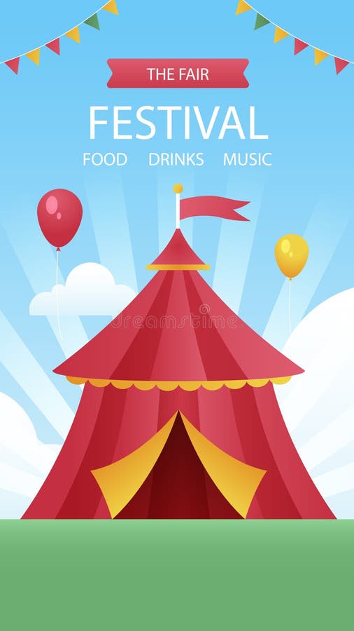 Gradient Fair Celebration Stories Set Vector Illustration Stock Vector ...