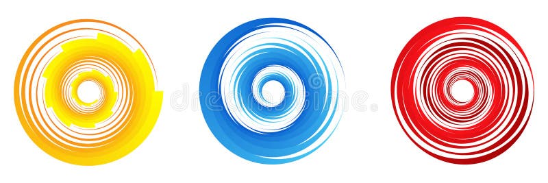 Gradient Filled Shaded Design Element, Geometric Shape Set Stock Vector ...