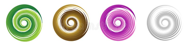 Gradient Filled Shaded Design Element, Geometric Shape Set Stock Vector ...