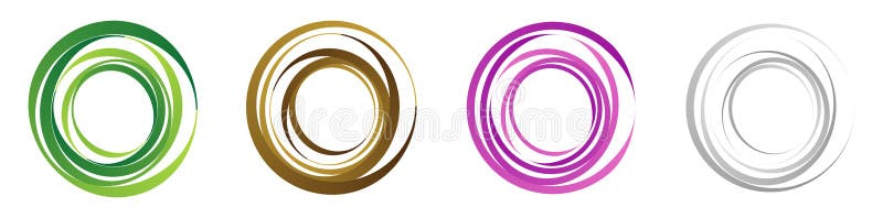 Gradient Filled Shaded Design Element, Geometric Shape Set Stock Vector ...