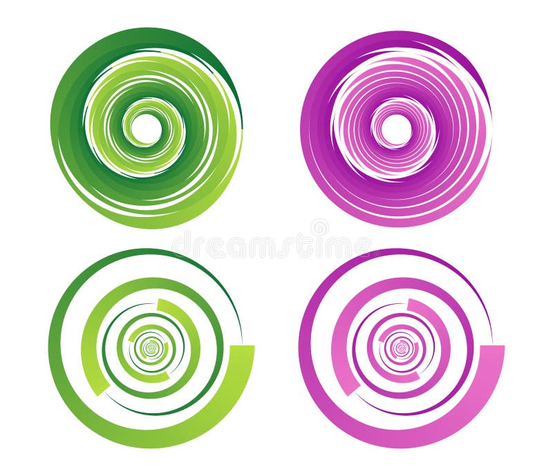 Gradient Filled Shaded Design Element, Geometric Shape Set Stock Vector ...