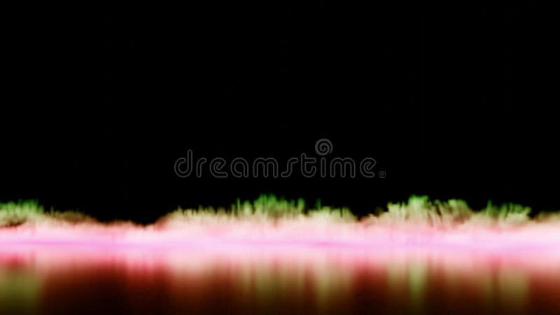 Gradient Fire Flames Isolated on Black Background. Fire Wall. Green and ...