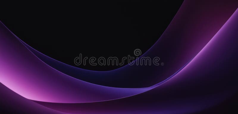 Gradient Flow Purple and Pink. Volumetric Gradient Shapes Stock ...