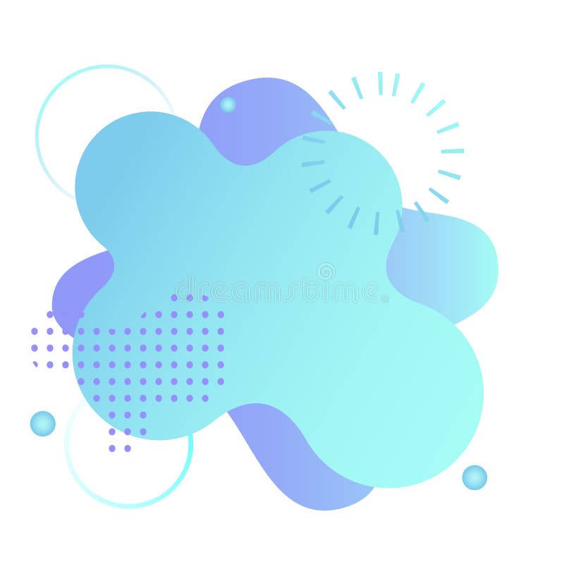 Gradient Fluid Shapes Isolated on White. Colorful Vibrant Spots ... Gradient Fluid Shapes Isolated on White. Colorful Vibrant Spots ...