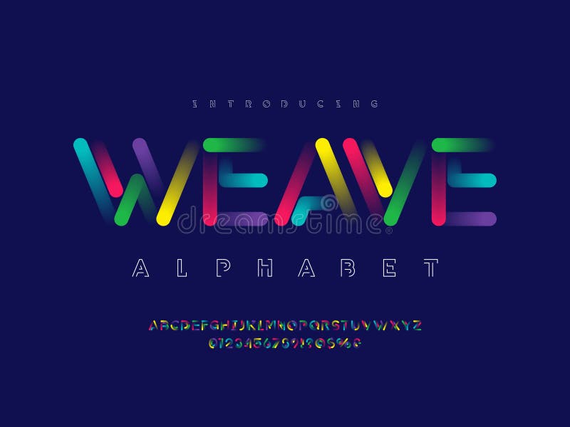 Gradient font stock vector. Illustration of design, modern - 328054543