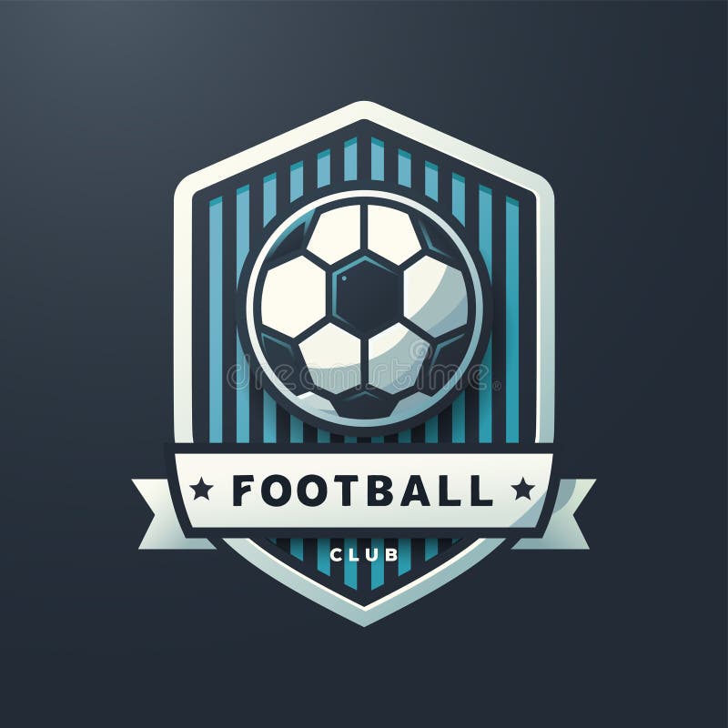 Gradient Football Logo Template Stock Vector - Illustration of ...