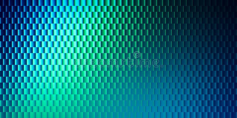 Gradient Geometric Structural Glass Blocks Pattern with Futuristic Neon Texture and Vibrant Blue ...