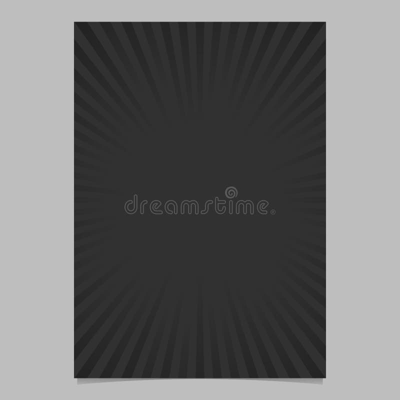 Ray Burst Card Background Template Set Stock Vector - Illustration of ...