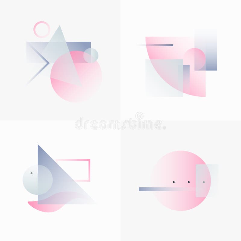 Gradient Geometry Forms 06 stock vector. Illustration of composition ...