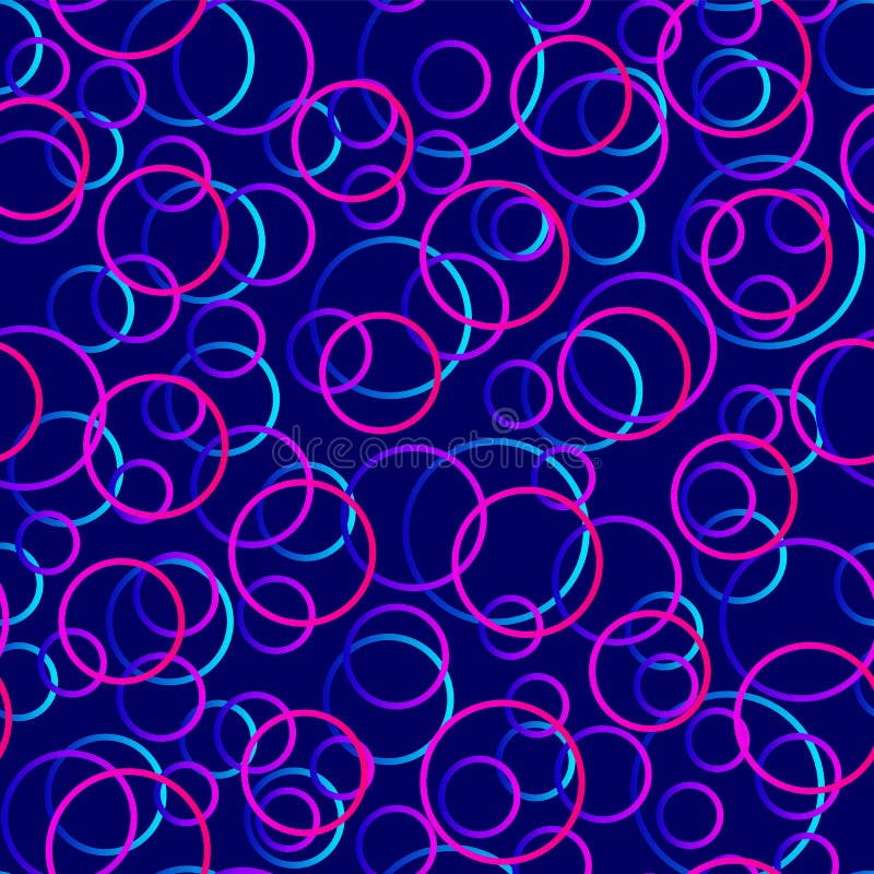 Gradient Geometry in Modern Style on Blue Background. Abstract Seamless ...